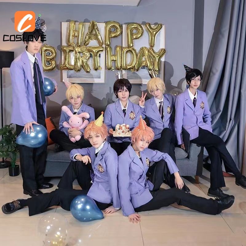 Anime Ouran High School Host Club Cosplay Clothing Full Set Costume ...
