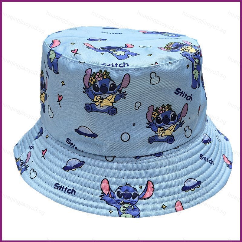 HQ3 Bucket Hat Stitch Cartoon Sun Hat Big brim Outdoor Lightweight ...