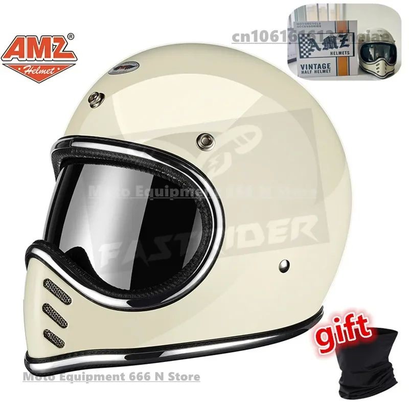 AMZ Japanese Style Small Helmet Cruise Helmet Retro Motorcycle Scooter ...