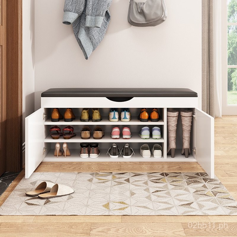 Shoe Changing Bench Shoe Cabinet Sitting Bench Integrated Home Entrance ...