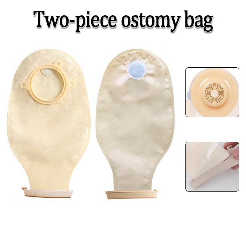 10PCS Two-Piece Colostomy Bags Convex Ostomy Bag Chassis Activated ...