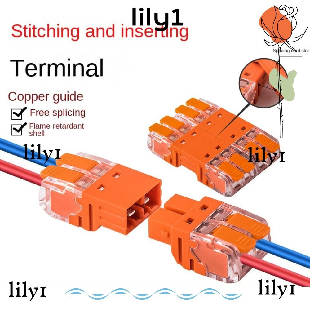 LILY Quick Terminal Block, Mini Universal Wire Connector, Docking Small ...
