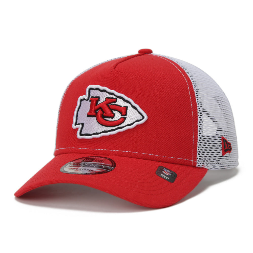 New Era Kansas City Chiefs Essential Front Door Red 9FORTY A-Frame ...