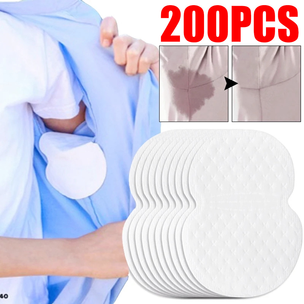 200PCS Antiperspirant Underarm Dress Sticker Pads Armpits Sweat Pads ...