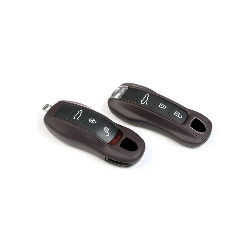Case Key Case Fob Shell for Porsche Panamera Cayenne Macan Boxster 718 ...