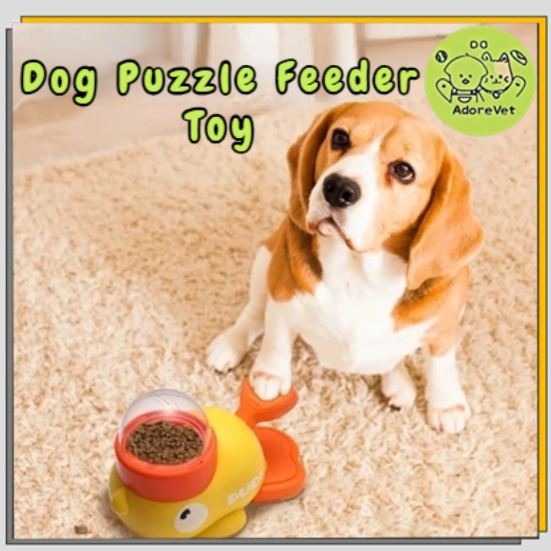 Dog Puzzle Feeder Toy Interactive Pet Food Training Mental Slow Food ...