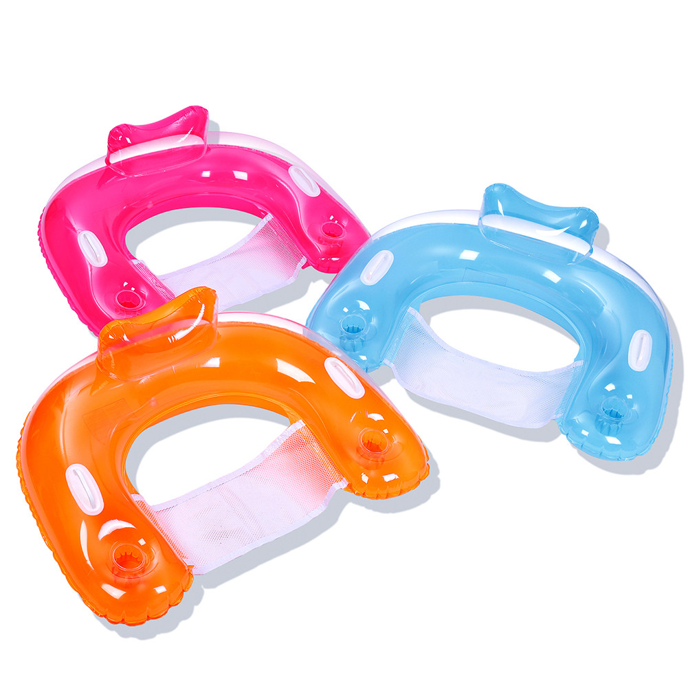 Inflatable Pool Float with Cup Holders and Handles Pool Floaties for ...