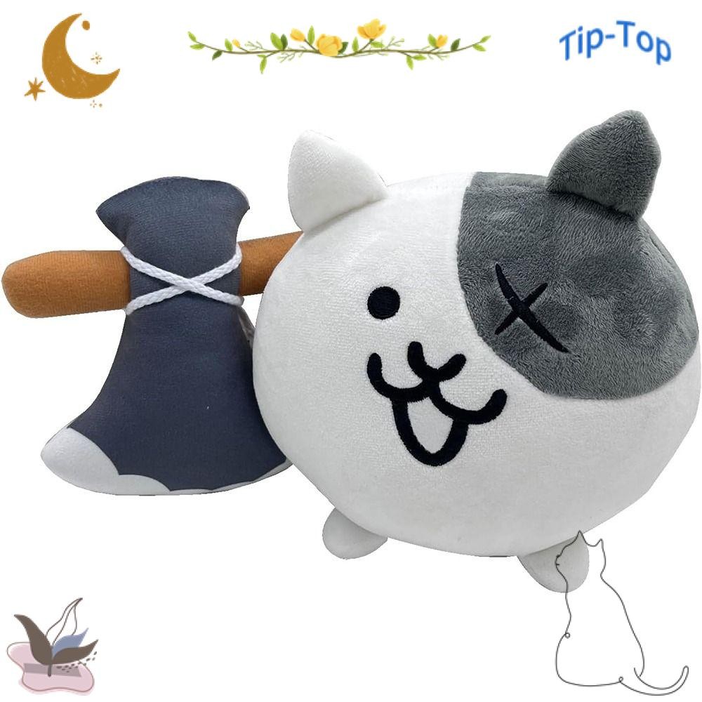 TIP-TOP Battle Cats, Animal Collectible Cat Plushie, Cartoon Soft ...