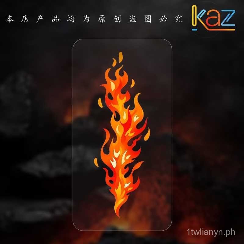 Personalized New Red Orange Flame Stickers for Cars, Scratch Covering ...