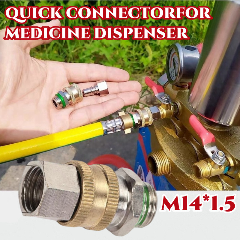 [Local Shipment] M14*1.5 All-Copper Quick-Connect Spray Nozzle Coupling ...
