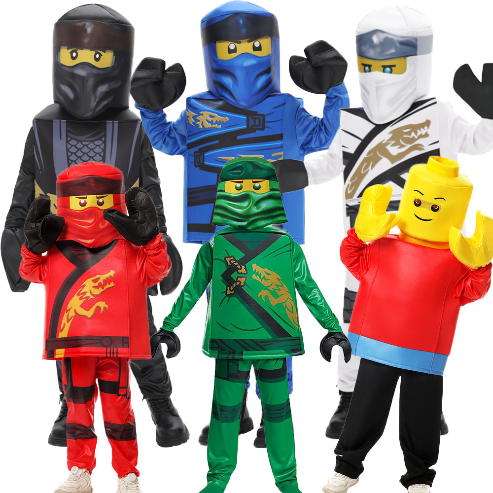 Phantom Ninja Costume Boys Girls NINJAGO Halloween Children ...