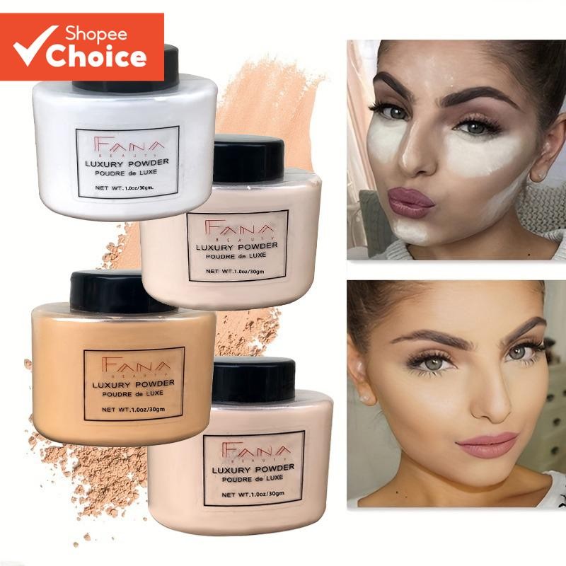 4 Colors of Long-lasting Waterproof Loose Powder, Light and Breathable ...