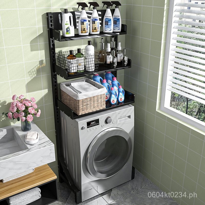 Washing Machine Storage Rack Bathroom Floor Above Toilet Shelf Rack ...