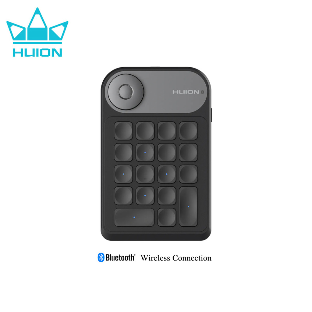 Huion K20 Keydial mini Keyboard for Drawing Tablet, PC and Phone,18 ...