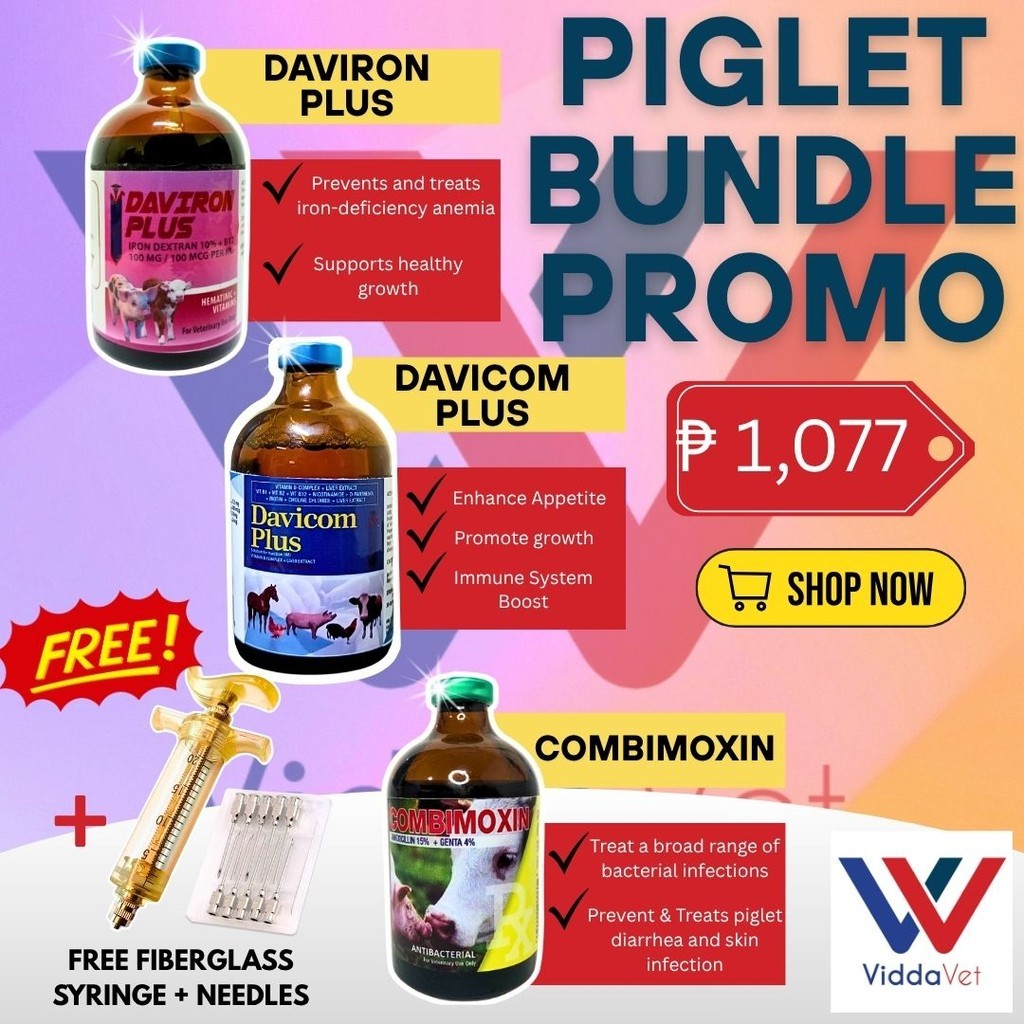 100ml Piglet Starter Kit Farm Essential Piglet Kit Davicom Plus ...