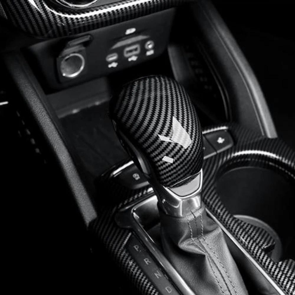 For Chevrolet Trailblazer Gear Shift Collars Cover Interior Carbon ...