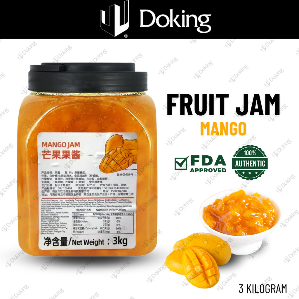 Doking Jam Fruit Flavored Mango 3kg | Shopee Philippines