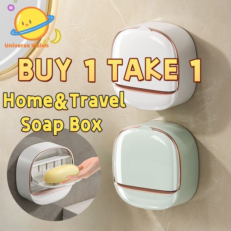 【B1T1】Soap Box Punch-free Soap Dispanser Wall-mounted Household High ...