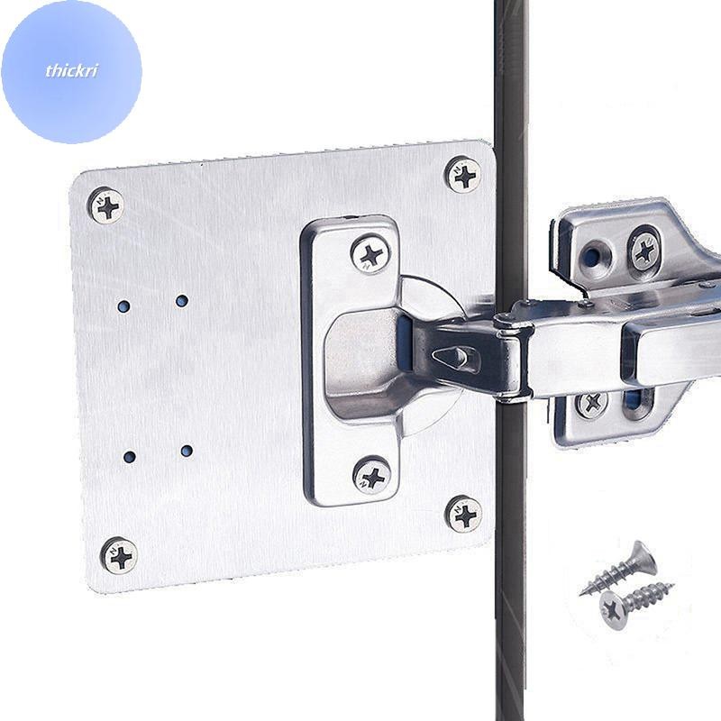 THICH Kitchen Cupboard Door Hinge Repair Plate Cabinet Hinge Repair Kit ...