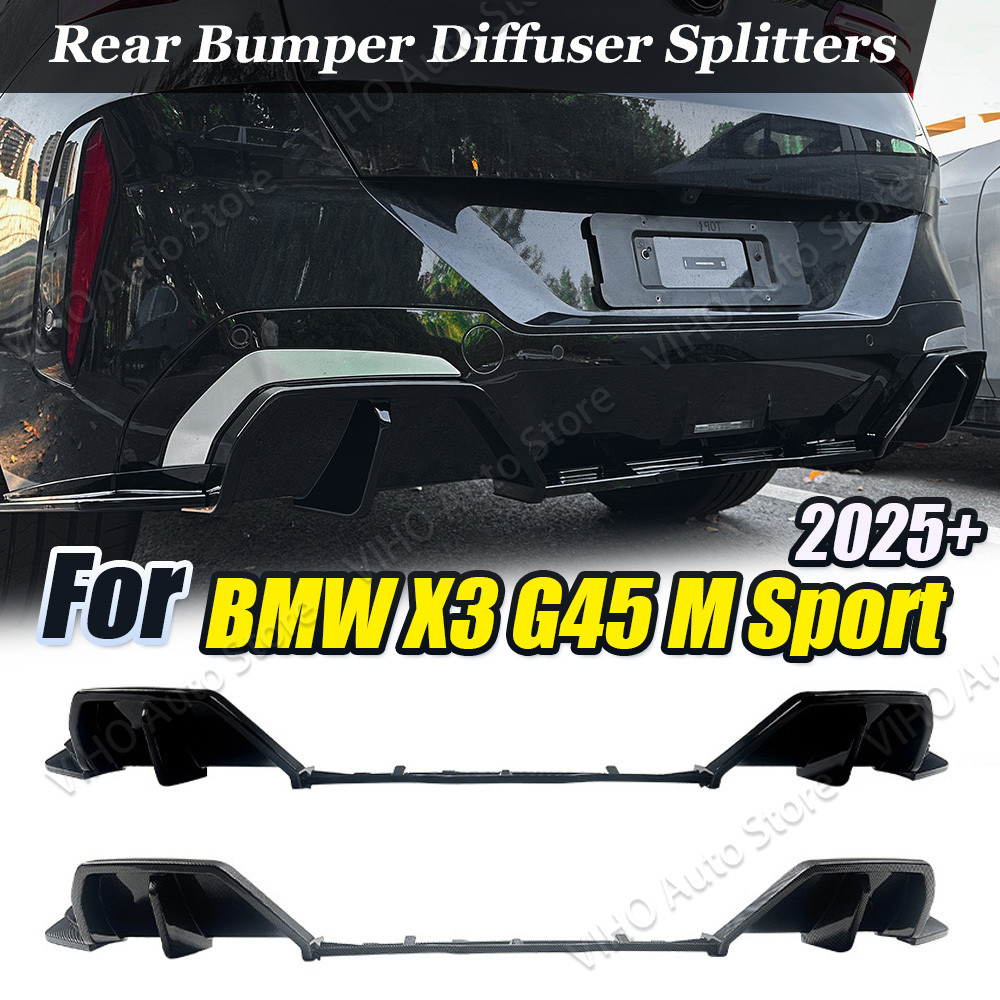 4 Fins Car Rear Bumper For BMW X3 G45 M Sport 2025+ Lower Chin Body ...
