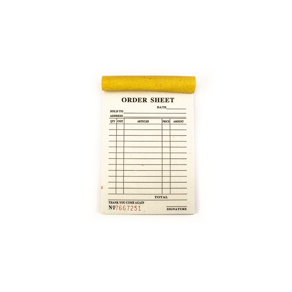 Carbonless Order Slip Pad 3.7x5.2in (100Pad) | Shopee Philippines