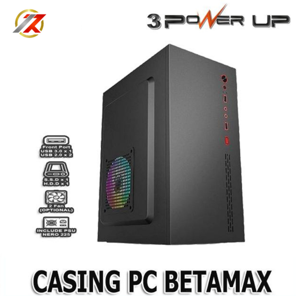 POWER UP BETAMAX m-ATX Case includes 500W PSU | Shopee Philippines