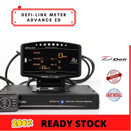 10 IN 1 DEFI Advance ZD Link Meter Digital Auto Gauge Full Kit Turbo ...