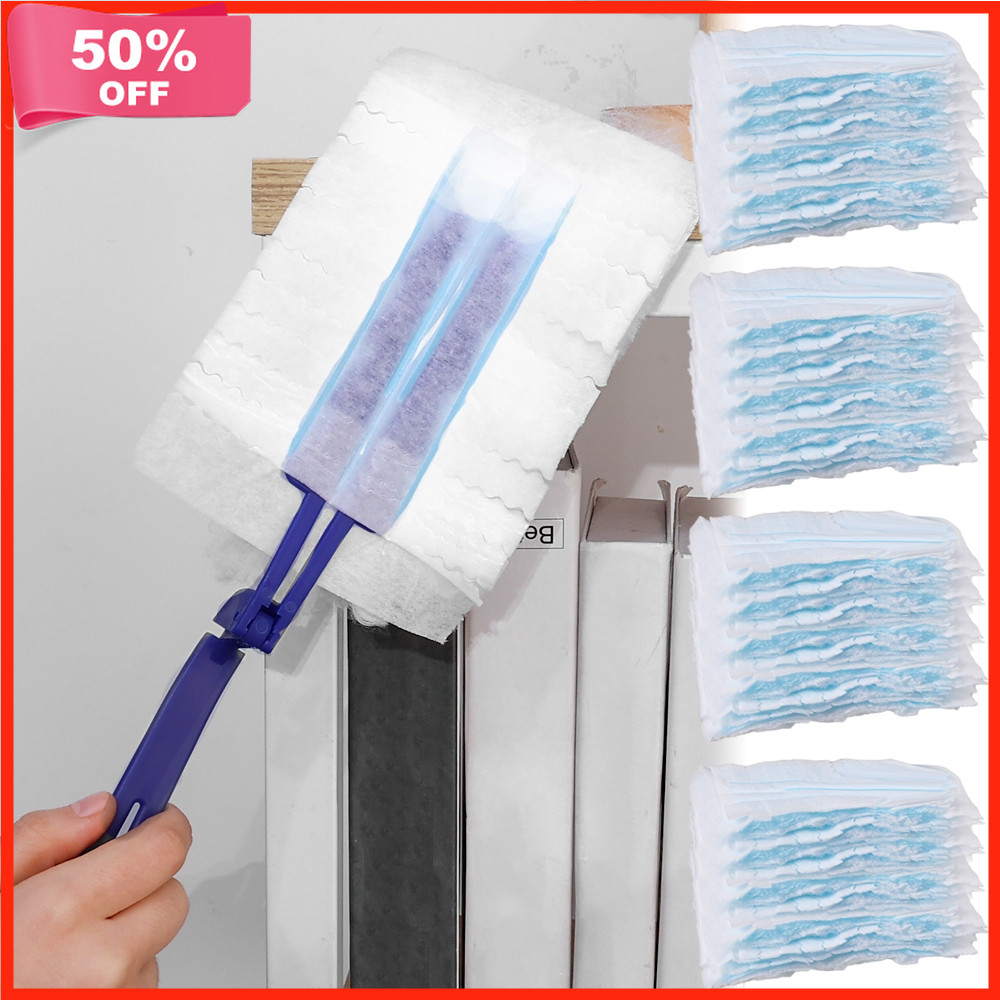 10Pcs Disposable Electrostatic Duster - Magic Dust Cleaner With Handle ...