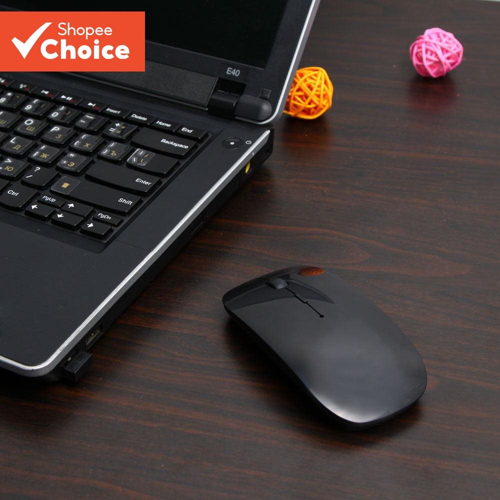 Wireless Mouse BT Mini Portable Flat 2.4Ghz Silent Backlit Gaming Mice ...