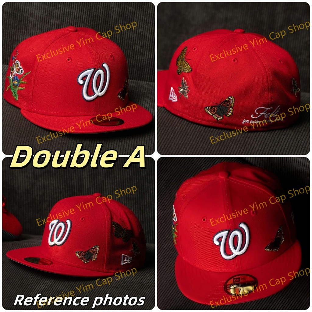 Major League Baseball FELT & Washington Nationals Red Butterfly ...