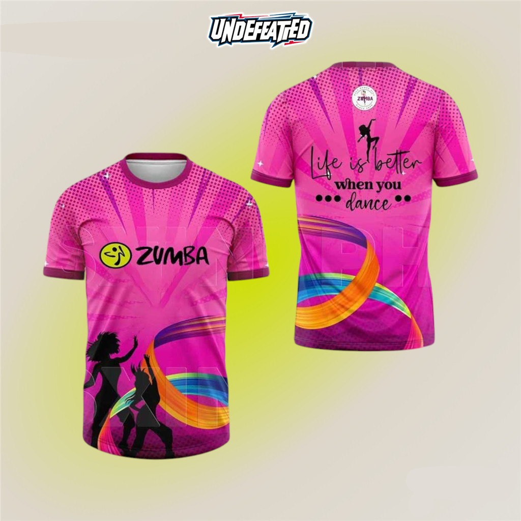 2025 Sublimation Zumba Shirt Love Zumba Zumbawear Breathable Uniform T ...