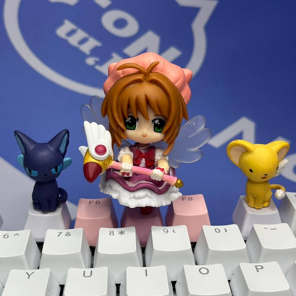 Wings Sakura Keycap Unique Three-Dimensional Cartoon Anime Pink Magical ...