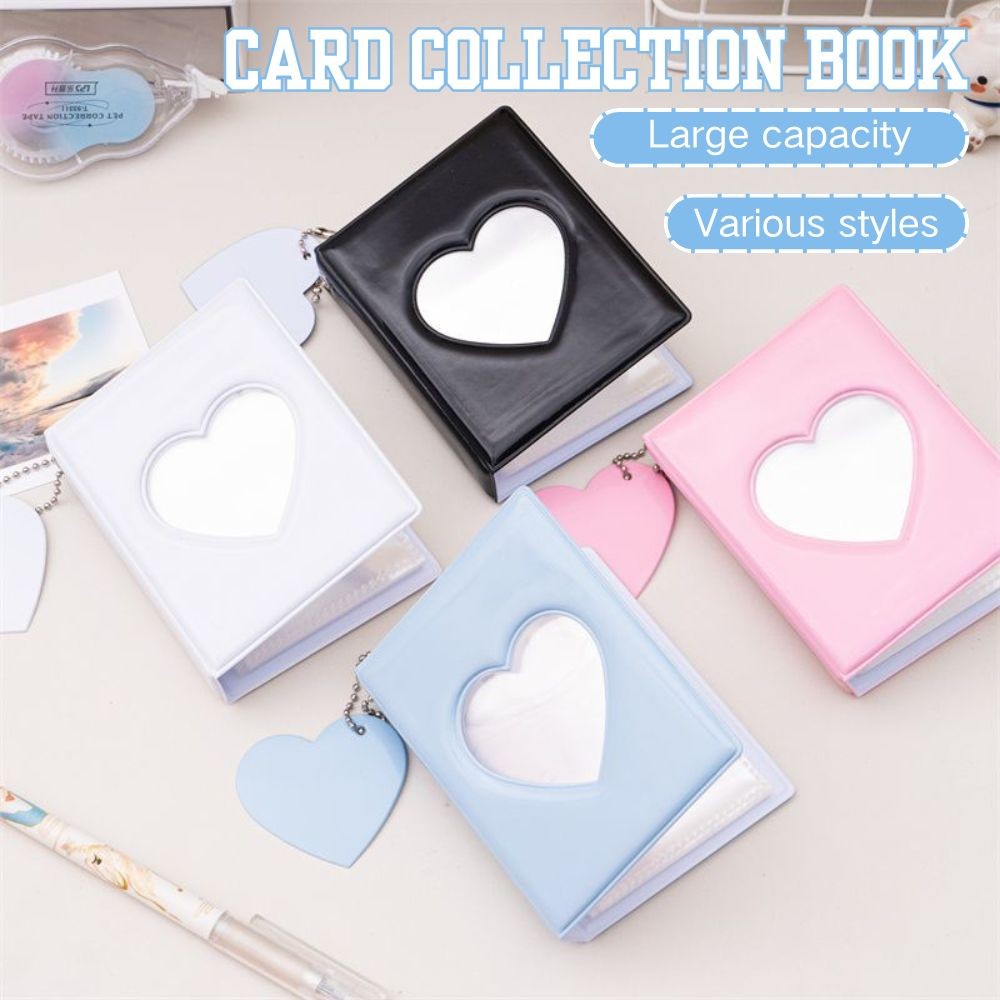 3 Inch Mini Album for Cards Photo Album Hollow Love Heart Cover ...
