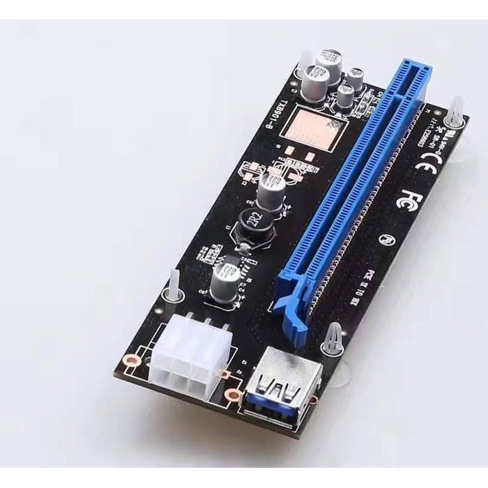 Riser Card USB 3.0 pcie pcie-e pci express 1x to 16x | Shopee Philippines