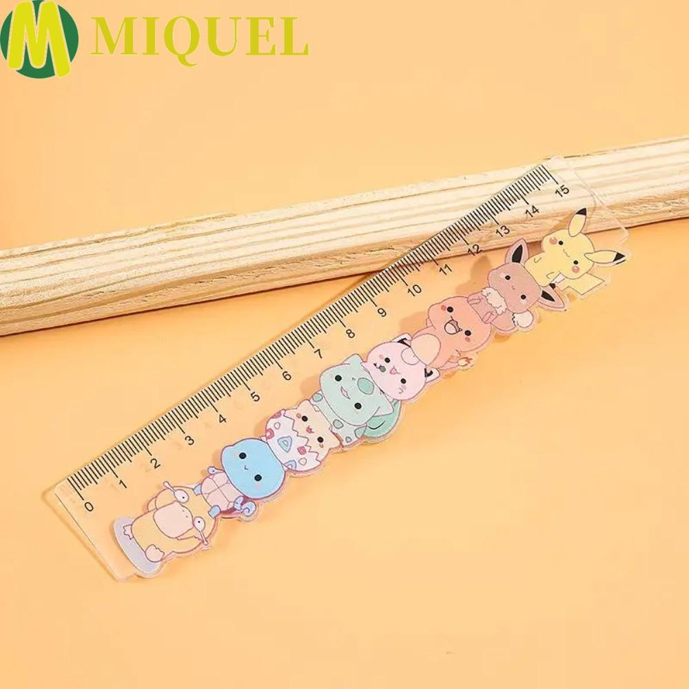 MIQUEL Straight Rulers, Pikachu 15CM Crayon Shin Chan Ruler, Cute ...