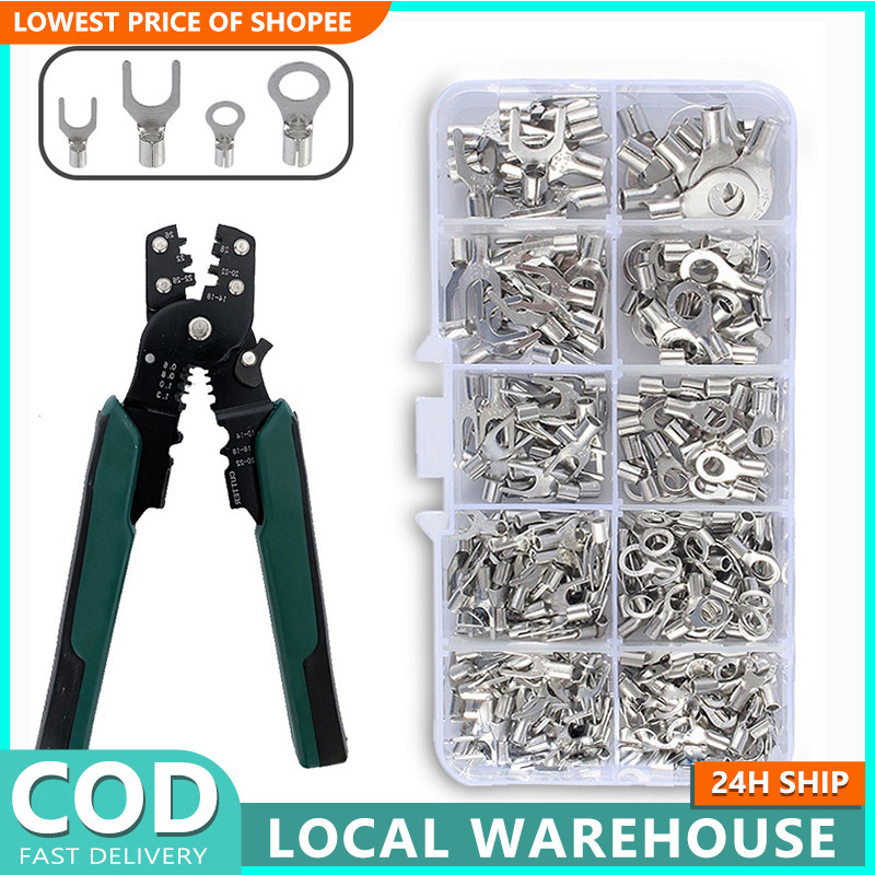 320 pcs crimping terminal pliers splicing terminal kit cold pressed ...