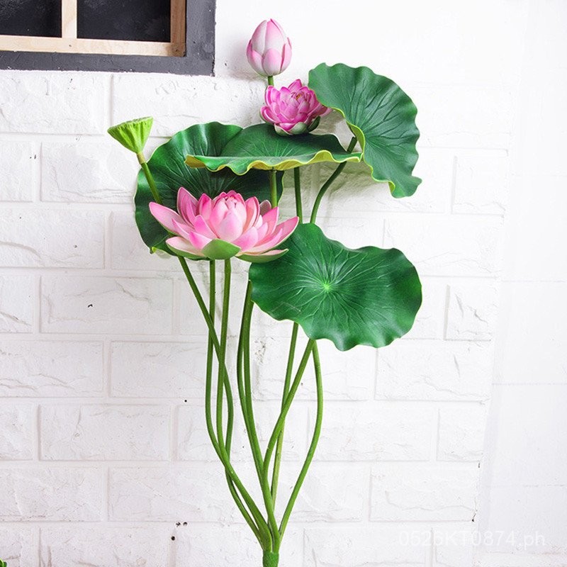 Lotus Leaf Fake Lotus Leaf Decoration Fake Lotus Flower Plastic Flower ...