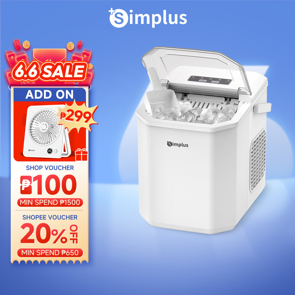 Simplus Ice Maker Machine Automatic Ice Cube Maker Mini Portable ...