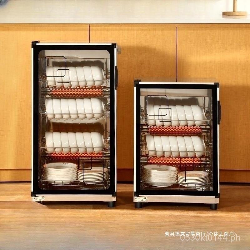 Small Disinfection Cabinet Double Door Kitchen Desktop Cleaning Cabinet ...