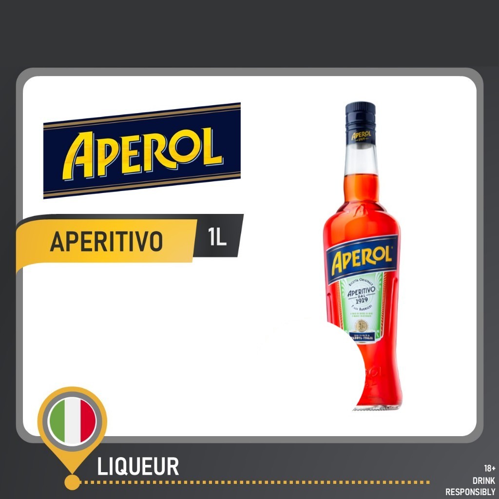 Aperol Italian Liqueur 1L | Shopee Philippines