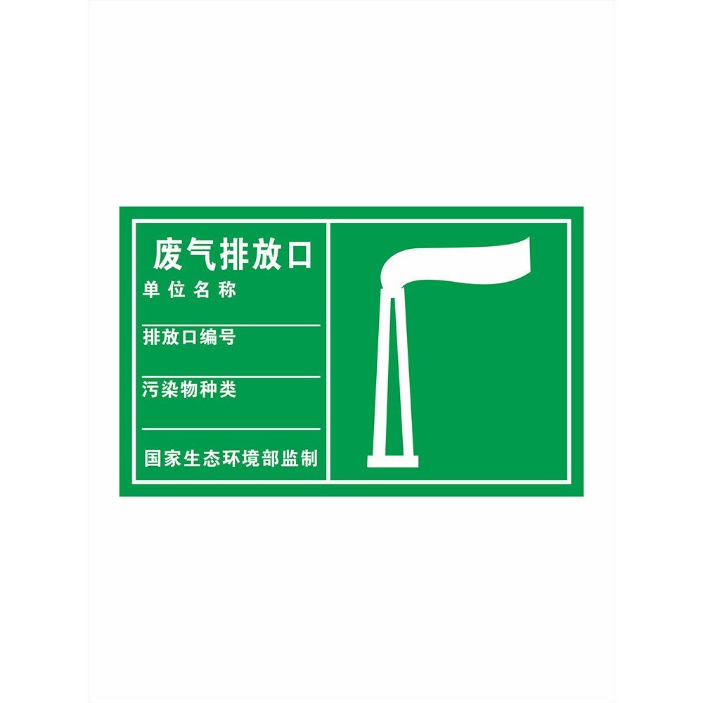Waste Gas Discharge Port Environmental Protection Sign Rainwater ...