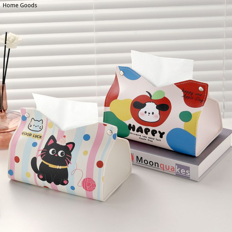 Cartoon Cute Cardboard Box Creative Cream Color Coffee Table Storage ...