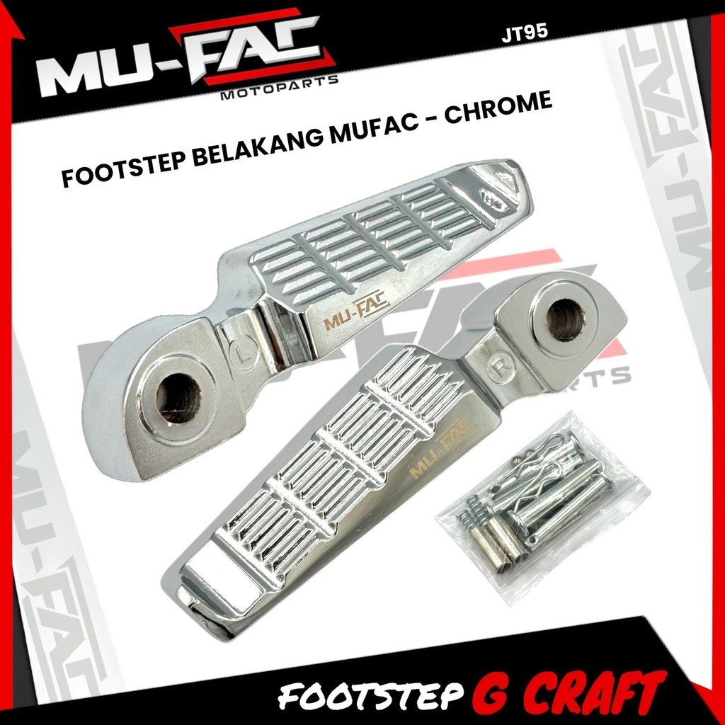 MUFAC Footstep Rear Step Model G-Craft Universal for Honda and Yamaha ...