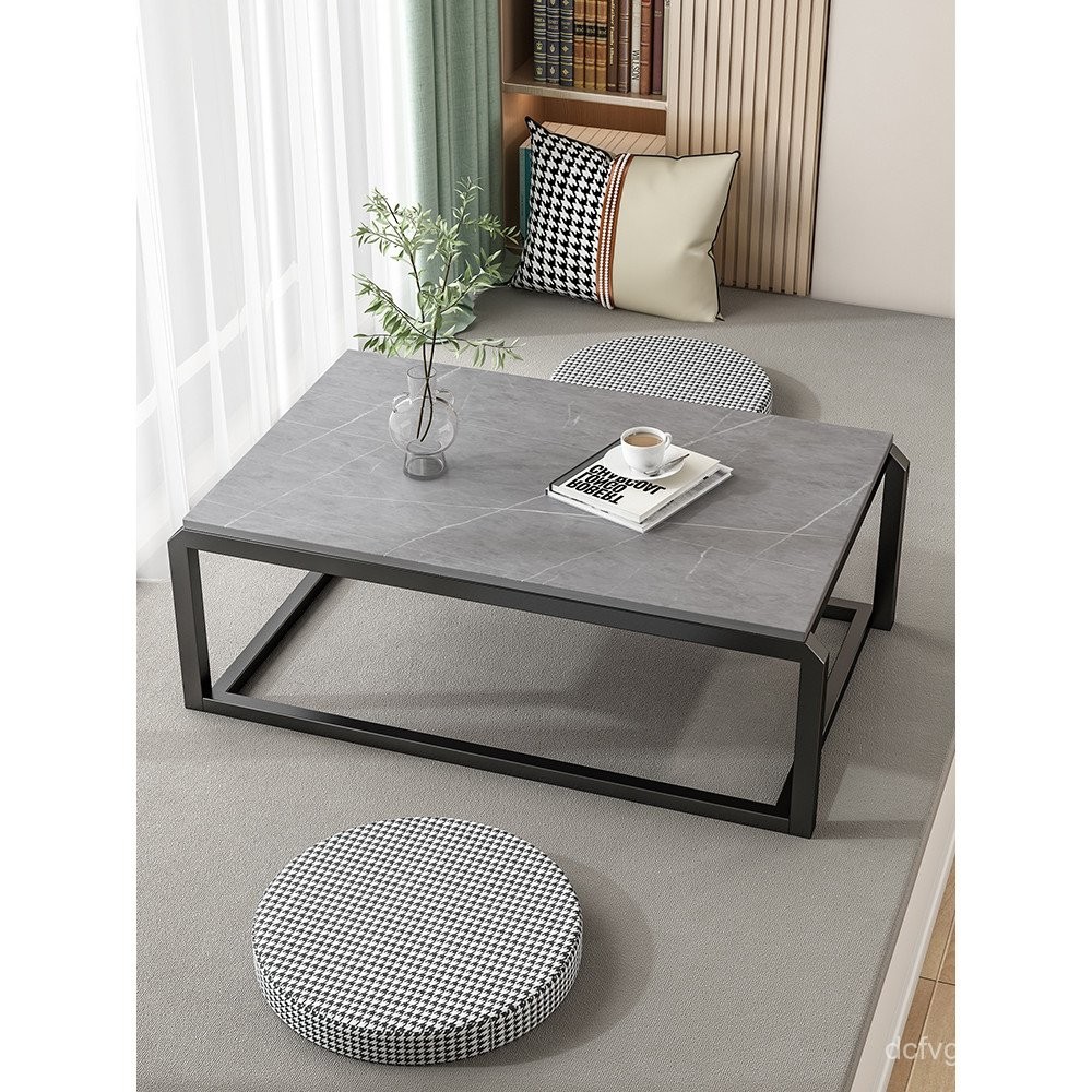Slate Bay Window Small Coffee Table Small Apartment Bedroom Simple Bay ...