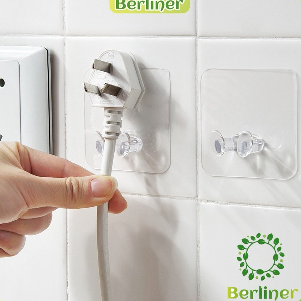Adhesive Wall Hook Seamless Plastic Strong Solid Hooks Anti-Skid Super ...