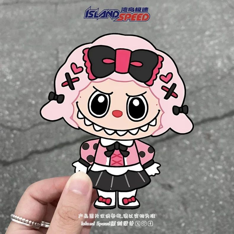 Anmuxx Cute Cartoon labubu labubu labubu Car Stickers Creative Body ...