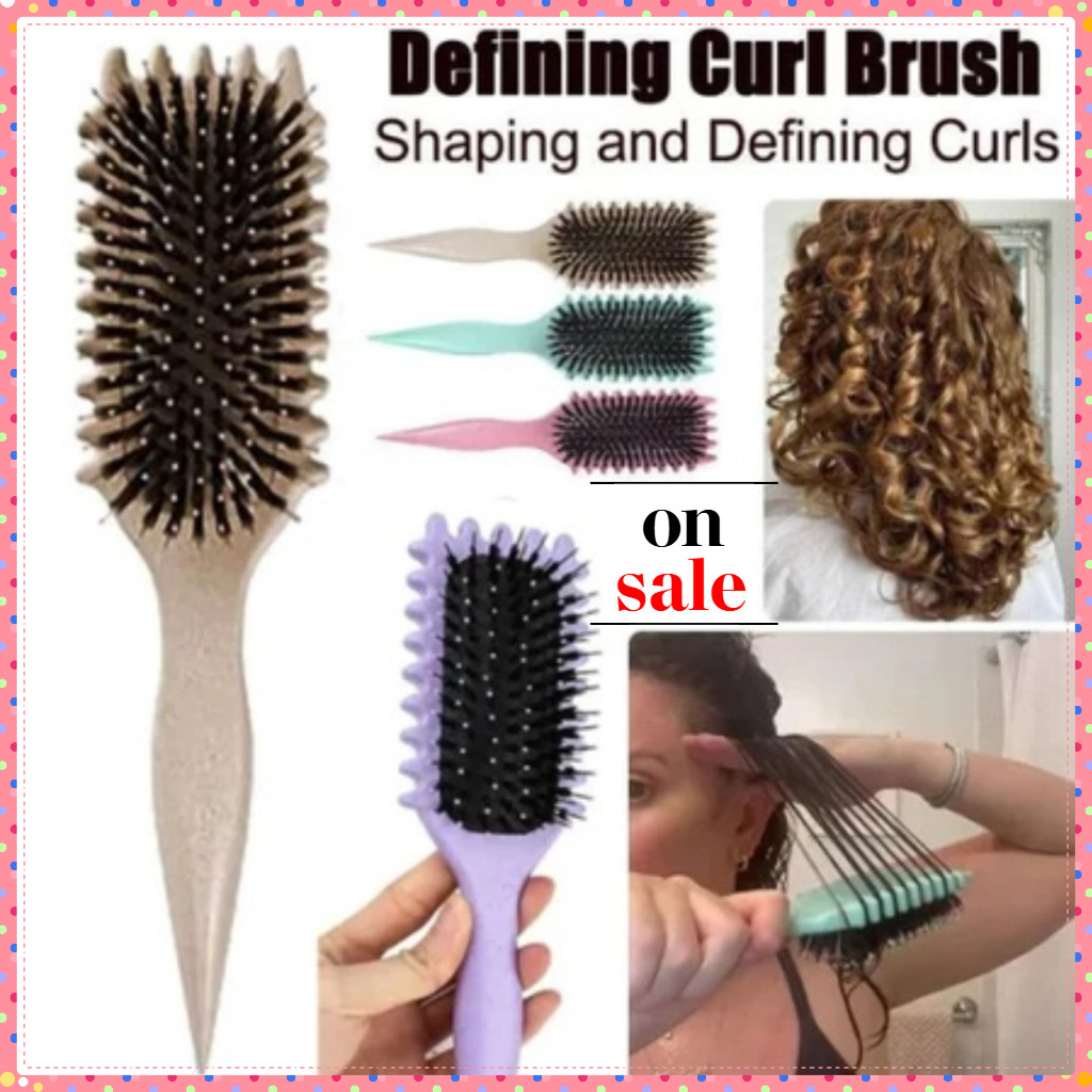 Korean hair brush comb bounce curl hair brush for girl comb for curly hair Define Barber Tool ...
