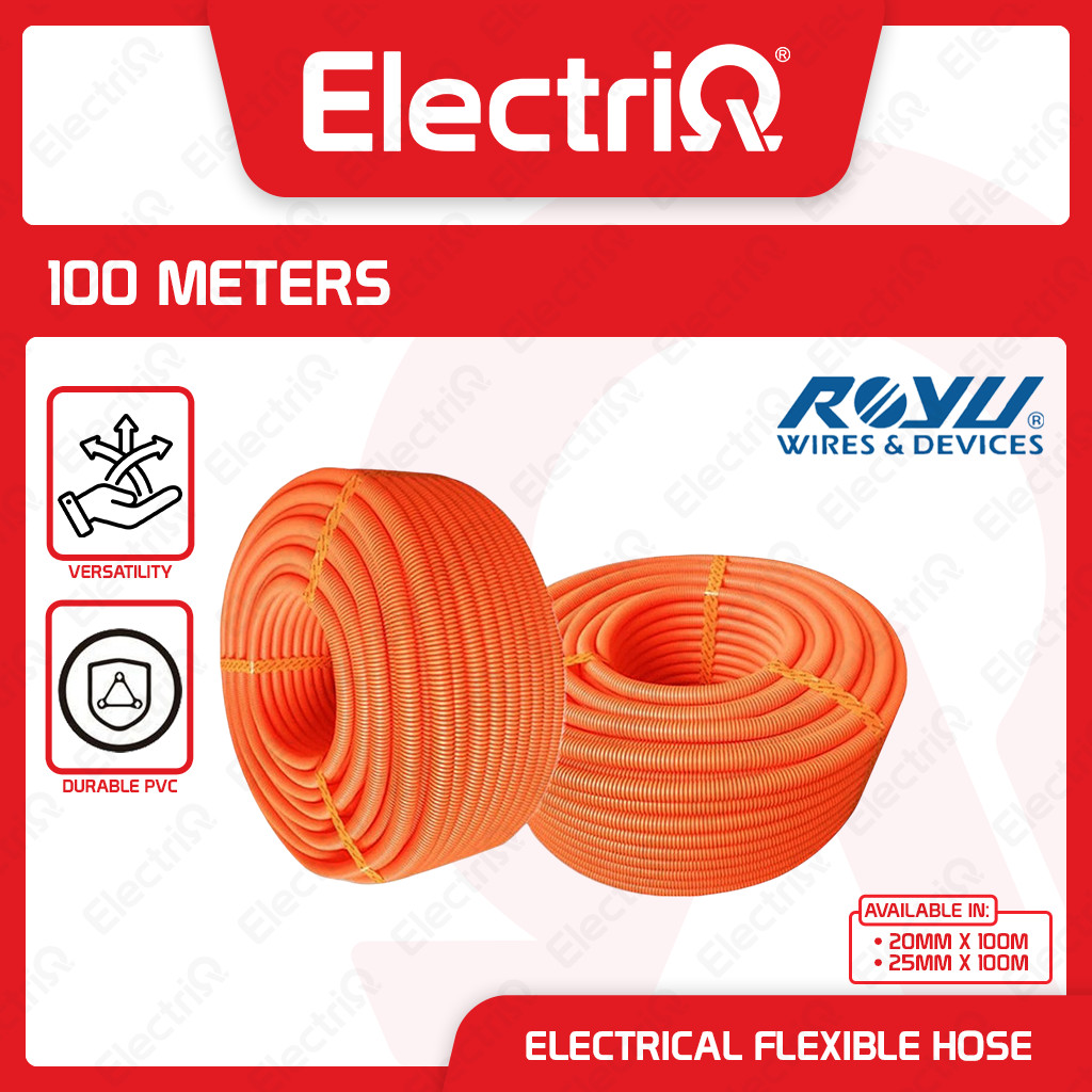 Electriq | Royu PVC Electrical Flexible Hose 1/2inch Corrugated Pipe 20 ...