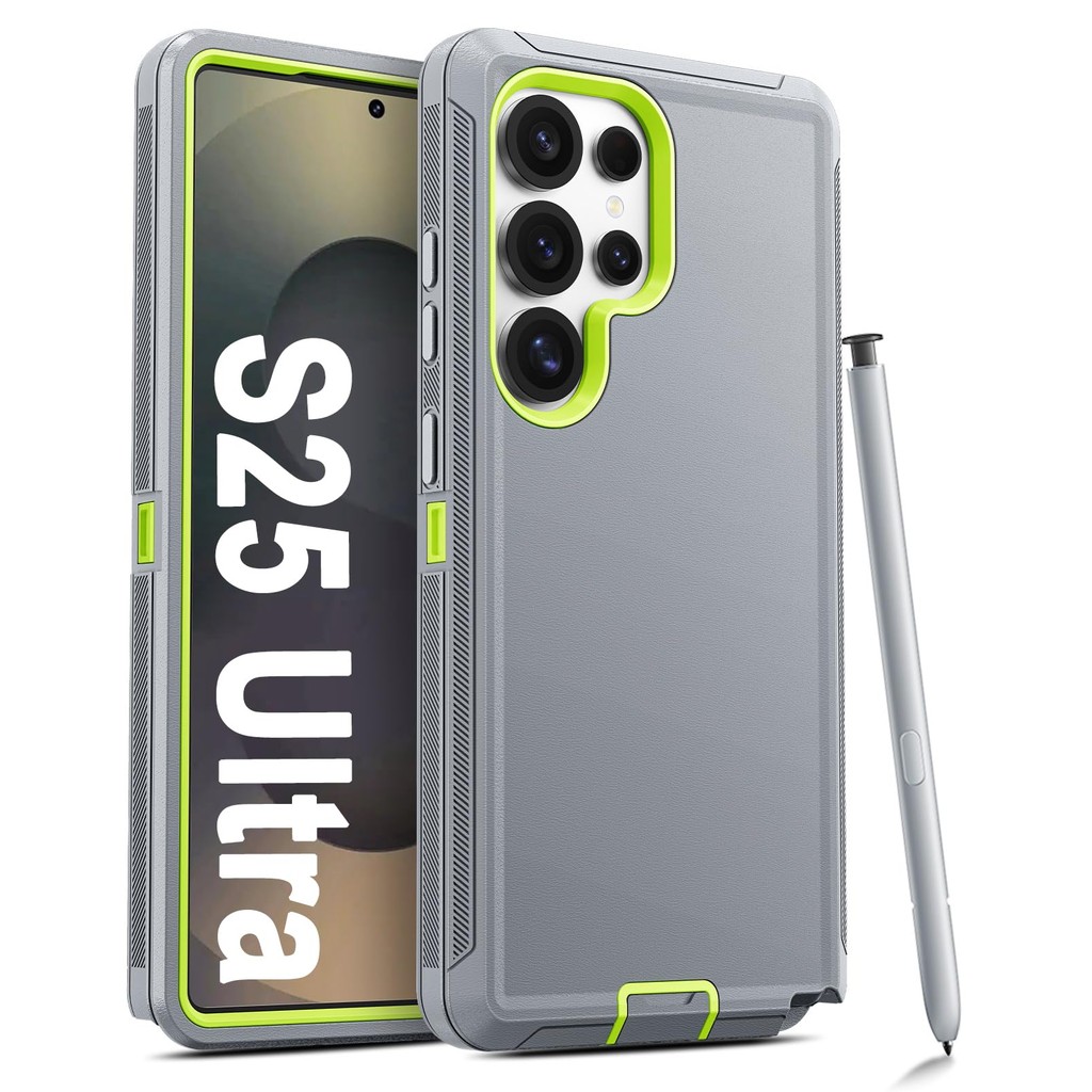 Hybrid Shockproof Armor 3-in-1 Phone Case For Samsung Galaxy S20 S21 S22 S23 S24 S25 Ultra Plus ...