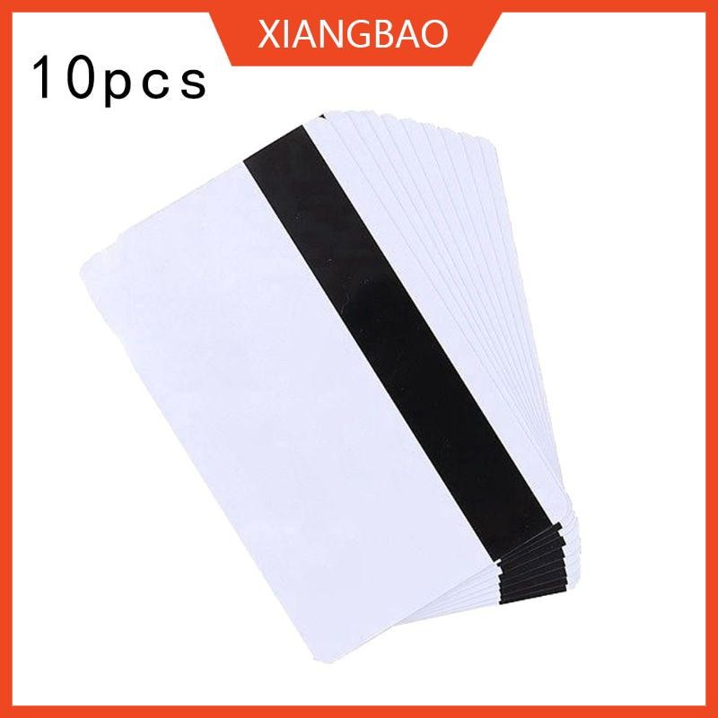 xiangbao 10PC Practical Blank PVC Cards with HiCo Magnetic Stripe 3 ...